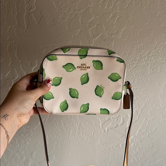 Coach | Bags | Coach Cream And Green Crossbody Bag | Poshmark